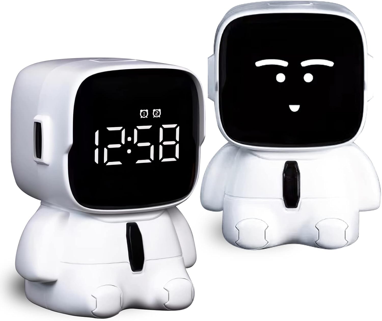 Stellar: LED Astronaut Digital Alarm Clock with Cute Expressions, Snoo