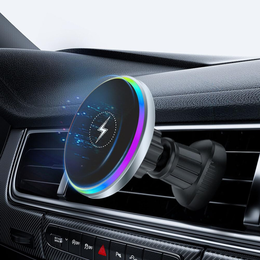 Pulse: MagSafe Car Wireless Charger with Sound-Reactive Ambient Lights