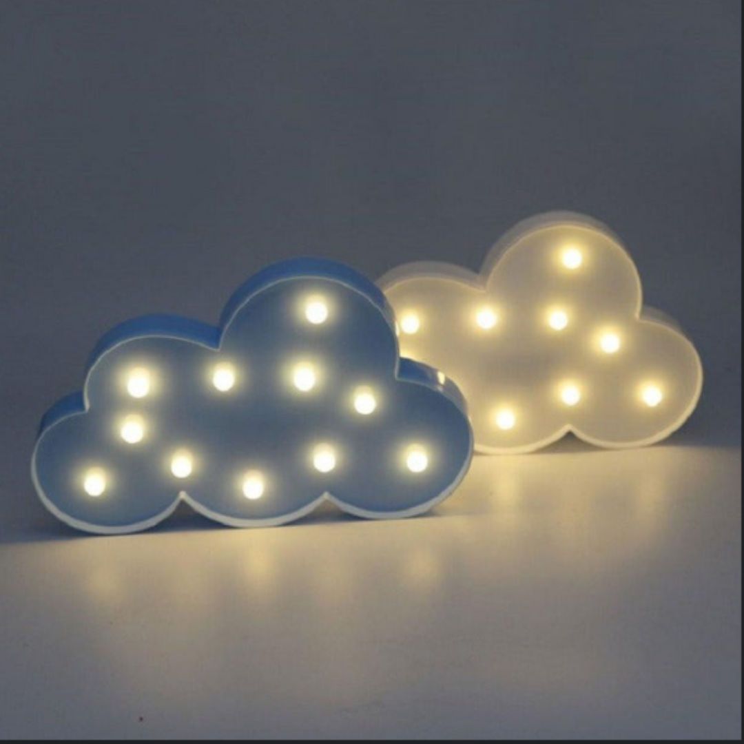 VibeCloud: Marquee LED Cloud Light with Warm White Glow for Home & Fes
