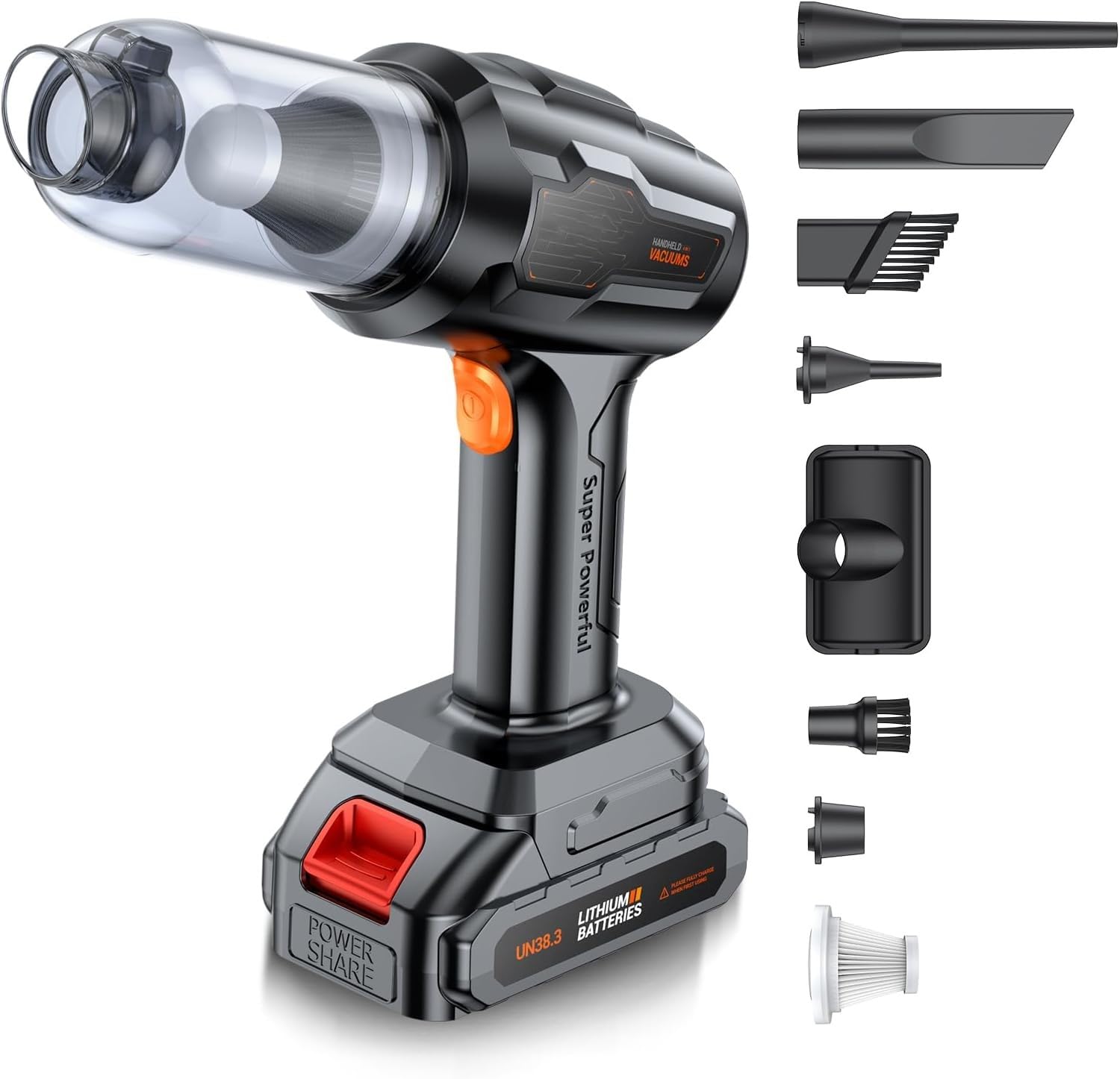 TurboVac: Super Powerful Cordless Vacuum Cleaner with 21,000Pa Suction