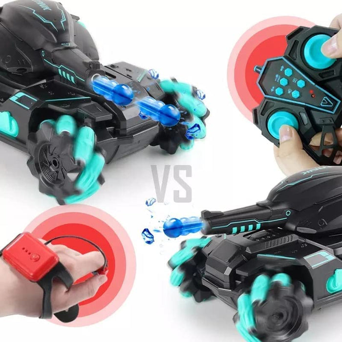 Tanko: RC Battle Car with Gesture Control & 360° Rotating Turret, Wate