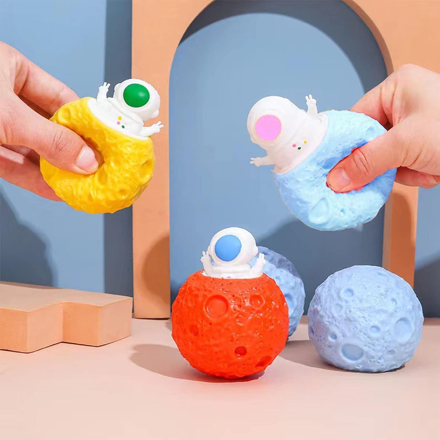 Yeet: Space Explorer Pop-Up Squeeze Fidget Toy for Stress Relief & Fun