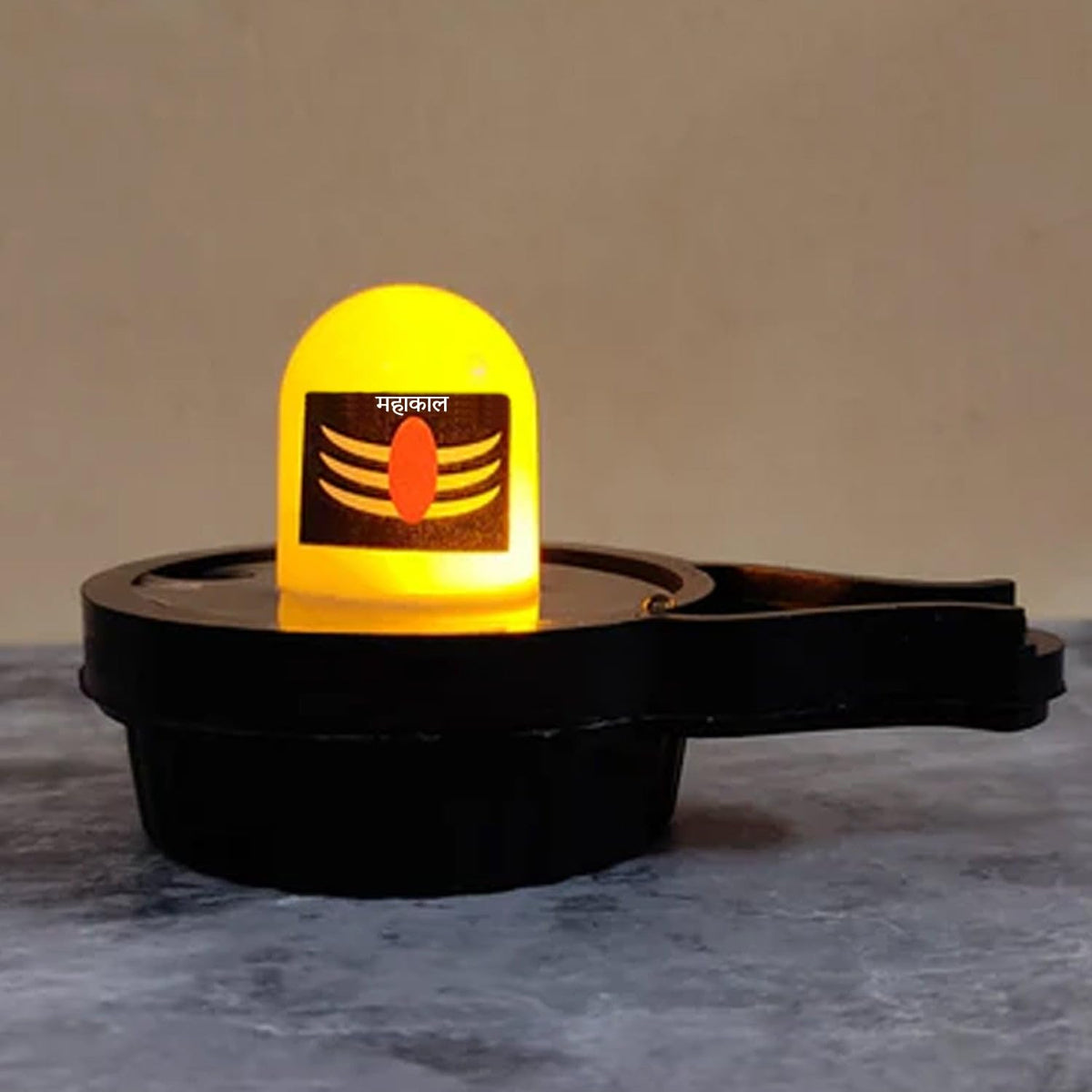 Shiva: Water-Activated Glowing Lord Shiva Shivling LED Idol (Set of 4)