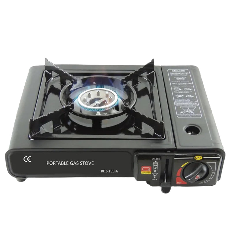 Campy: Portable Camping Gas Stove with Compact Burner & Carrying Case