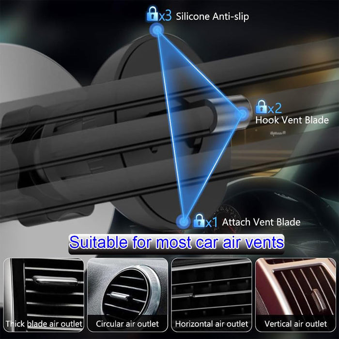 Pulse: MagSafe Car Wireless Charger with Sound-Reactive Ambient Lights