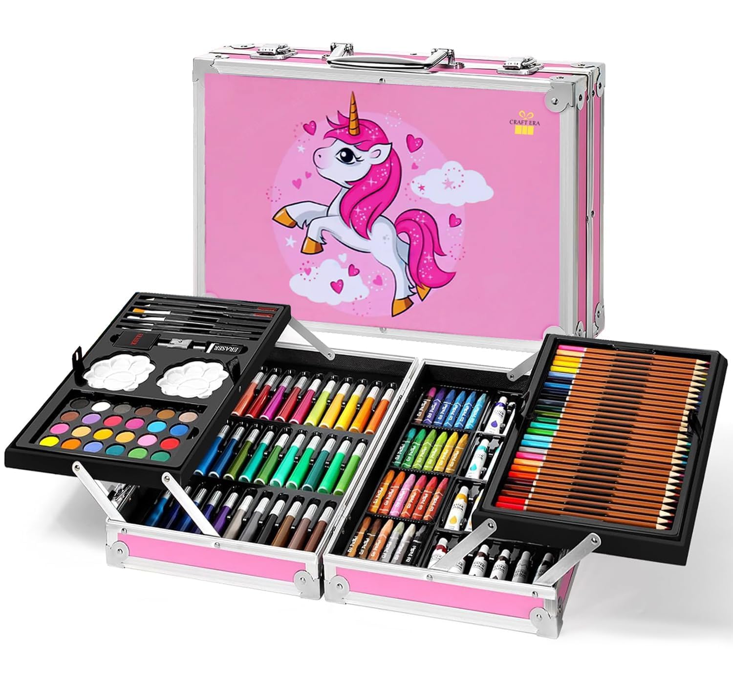 ArtPro: 145-Piece Multi-Level All-in-One Art Colouring Set Suitcase Ki