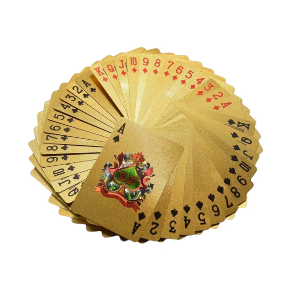 GoldFlex: Waterproof Gold Playing Cards with Flexible PVC Design for P