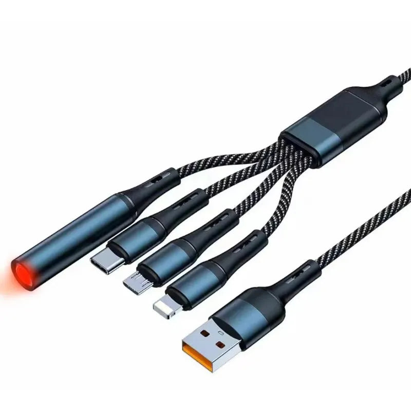 Ignit: 4-in-1 Fast Charging Cable with Built-In Lighter – Multi-Port U