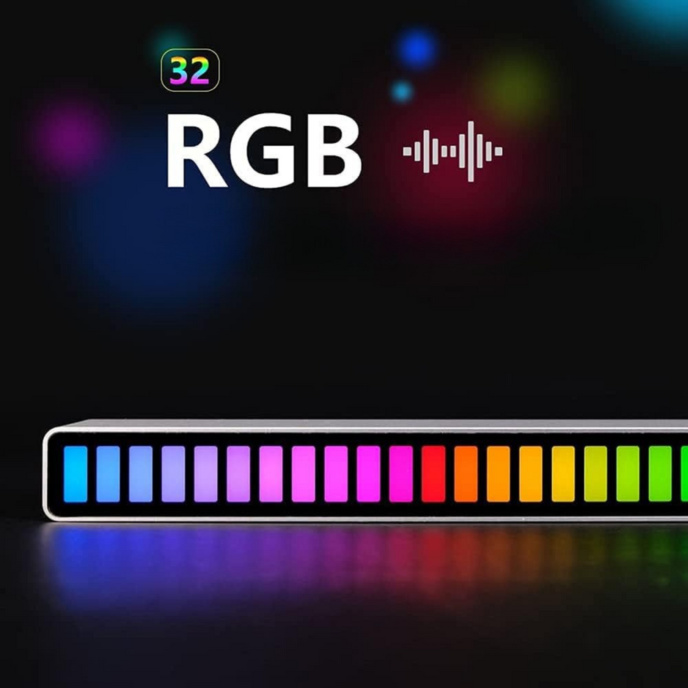 VibEQ: Sound Reactive RGB Light Bar, USB-C with In-built Mic & 32 Patt