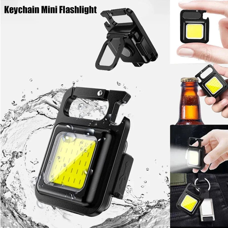 Lumi: Magnetic Keychain Mini LED Torch with Hook, Type-C port, Bottle