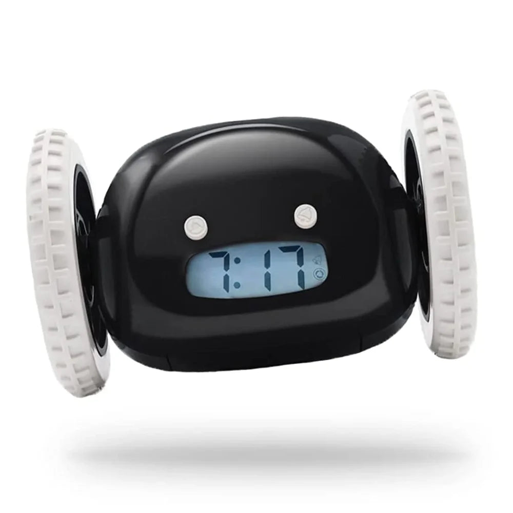 Clocky: The Runaway Alarm Clock – Fun & Cute Rolling Alarm for Heavy S