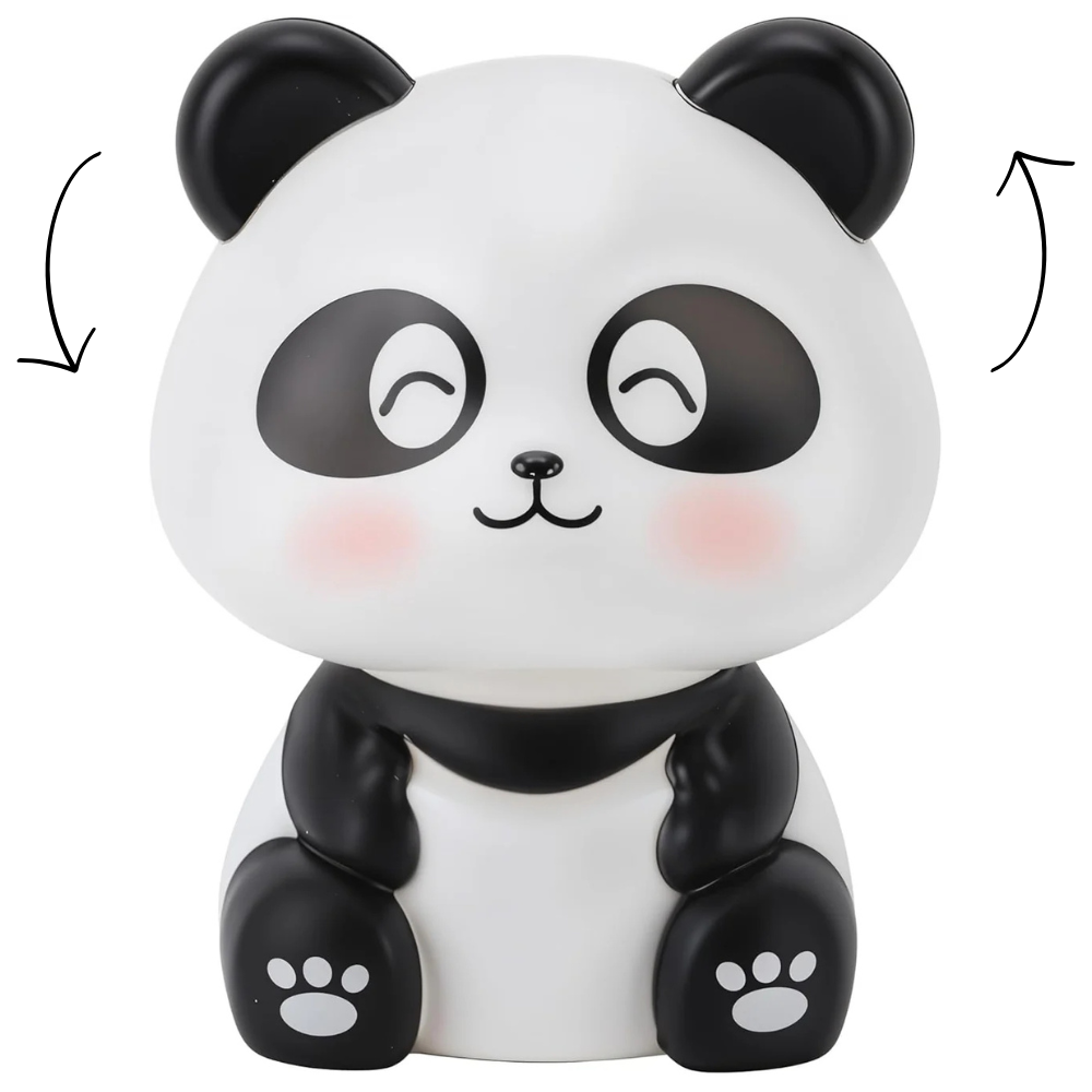 Wobble: Solar-Powered Cute Panda Bobblehead for Car Dashboard & Desk D